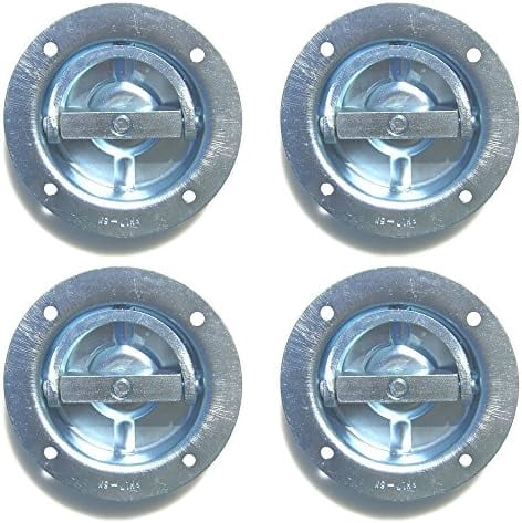 11007-4 Four Trailer Recessed Rotating D Ring Floor Rope Anchor 5th ...