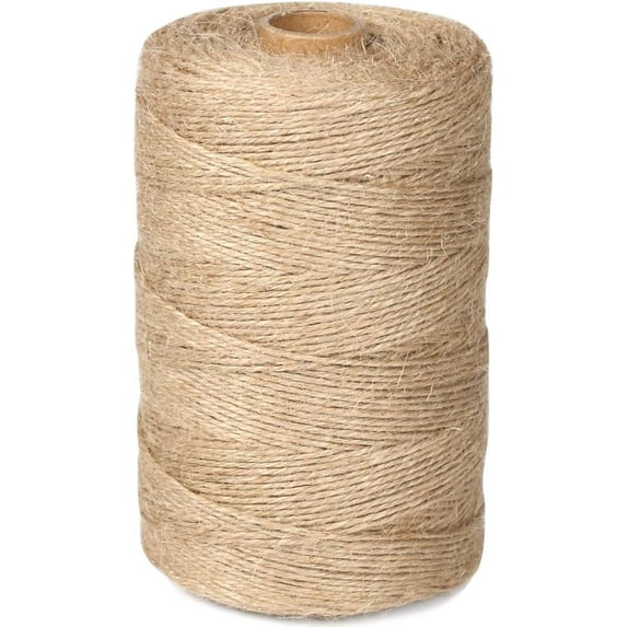 1100FT Natural Jute Twine String 2mm 3ply Thin Cord for Crafting ...