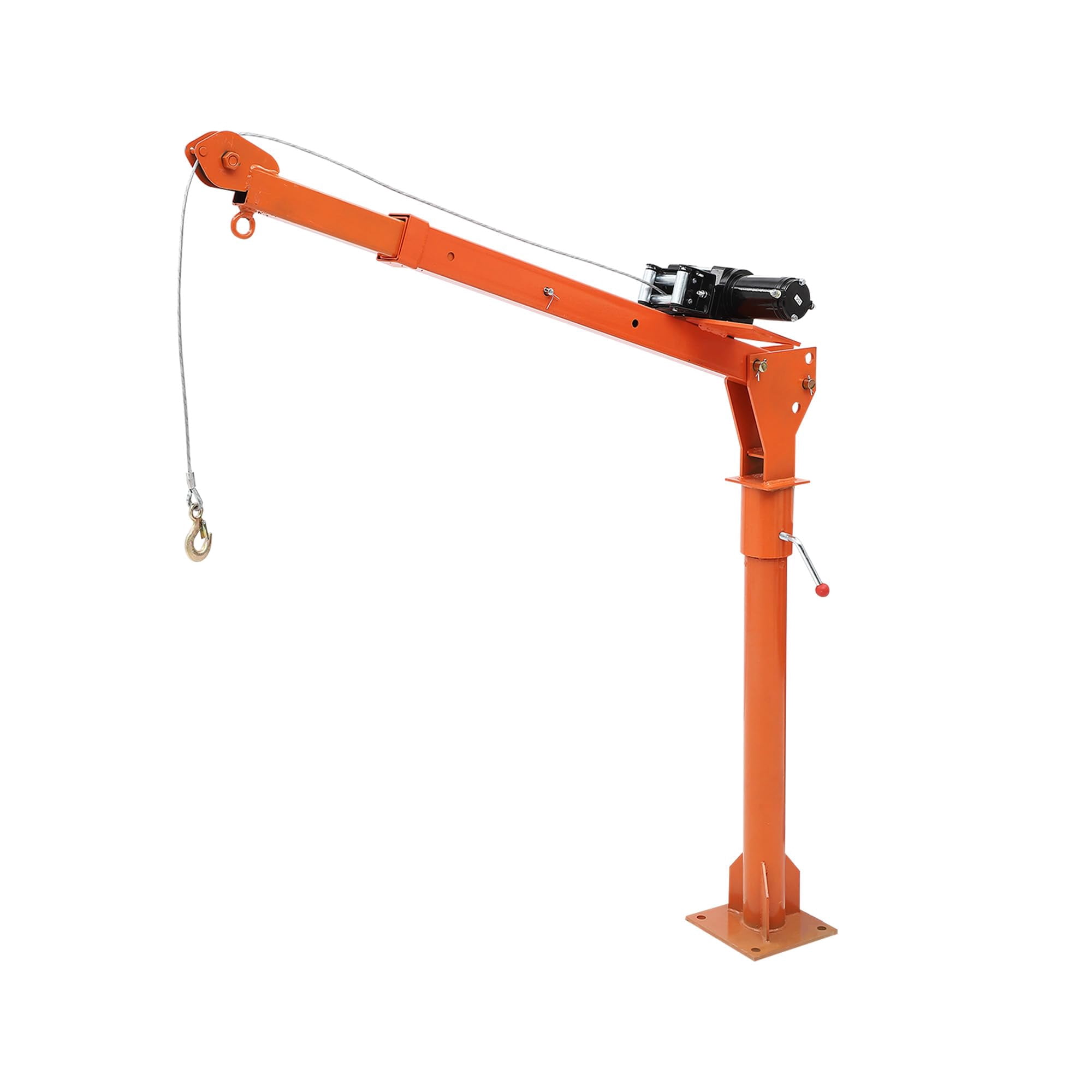 1100LB Electric Truck Crane with 3500LB Winch,Heavy Duty Folding Jib ...