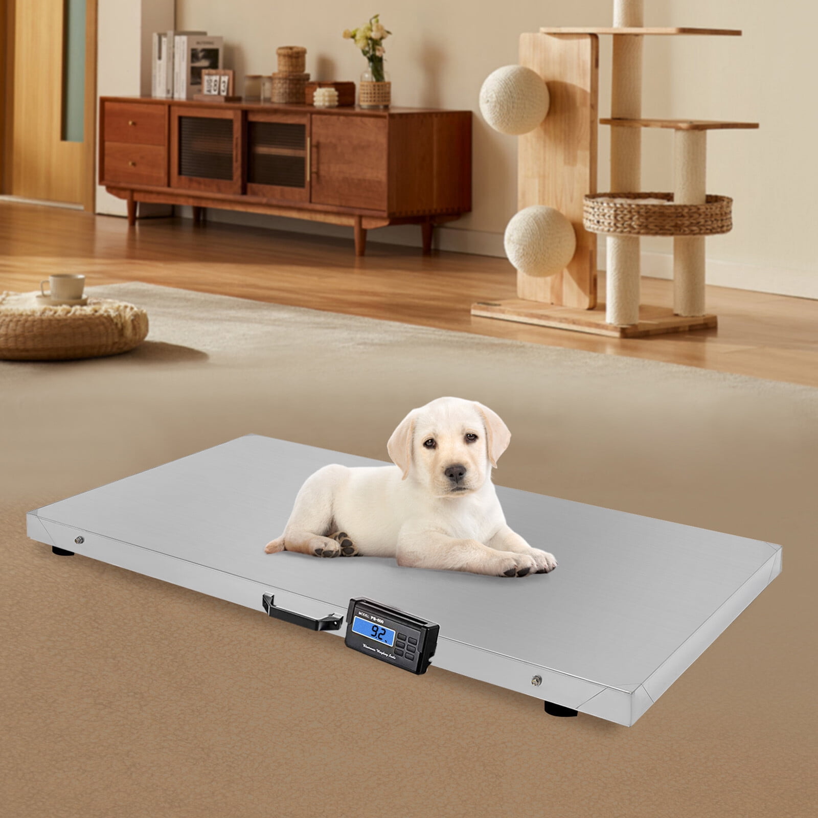 1100LB Heavy Duty Digital Livestock Platform Scale with Power Adapter ...