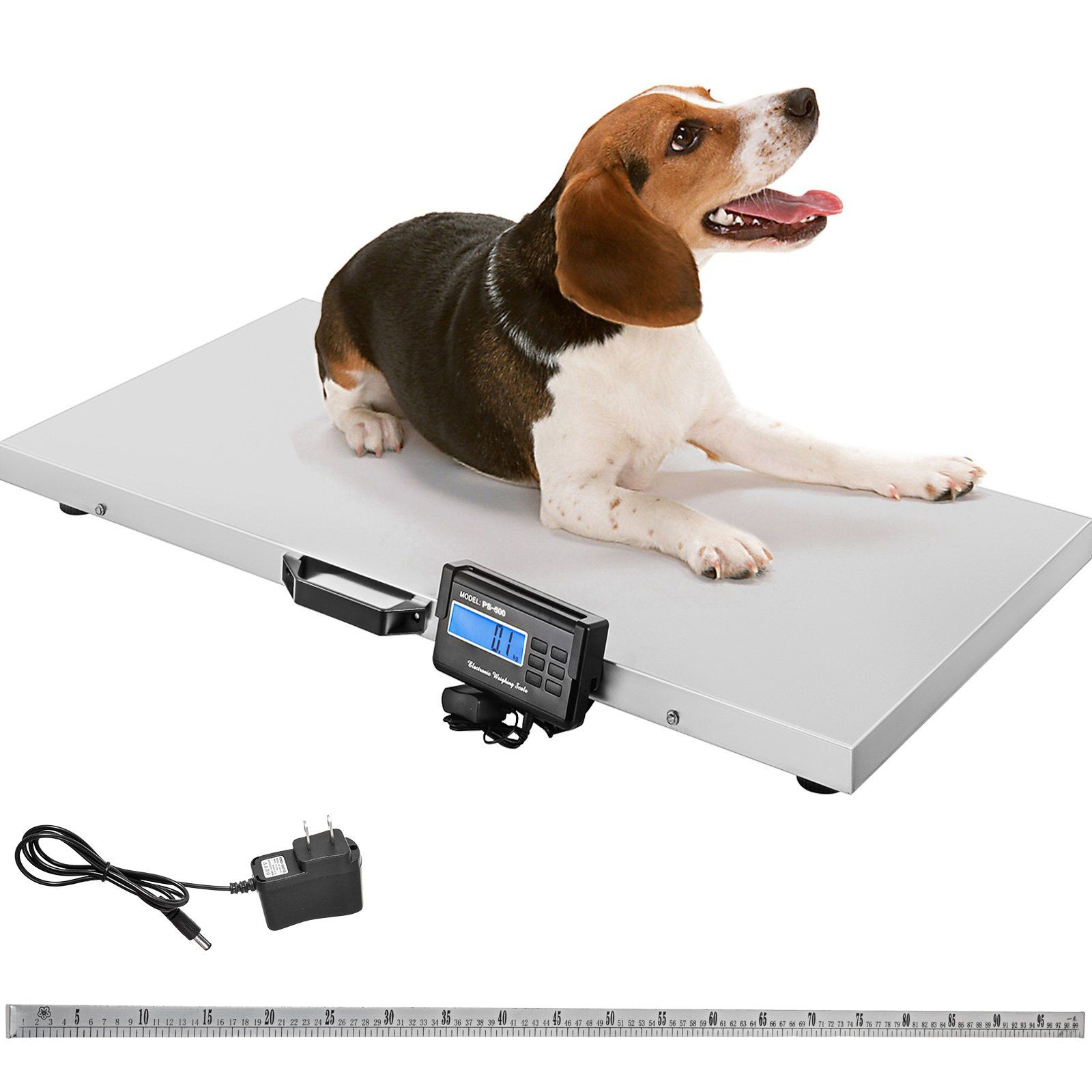 1100Lbs x 0.2Lbs Digital Livestock Scale Large Pet Vet Scale Stainless ...