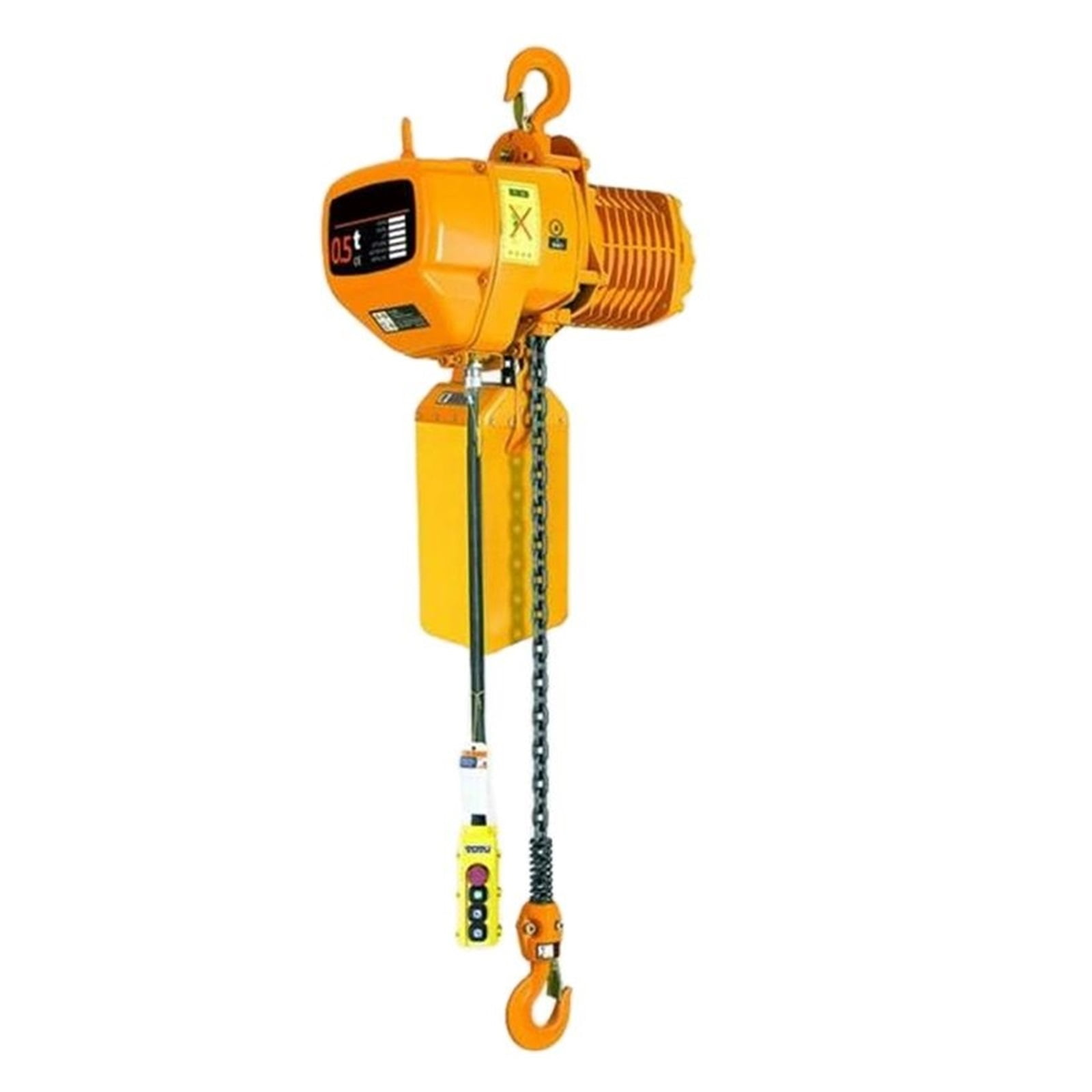 1100W/1500W Portable Overhead Electric Chain Hoist Crane Fixed Single ...