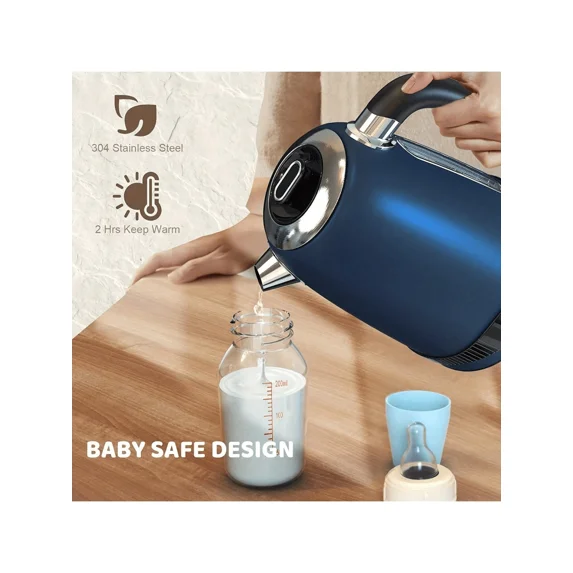 1100W 1pc 1.7L Electric Kettle, Temperature Control With 7 Heat ...