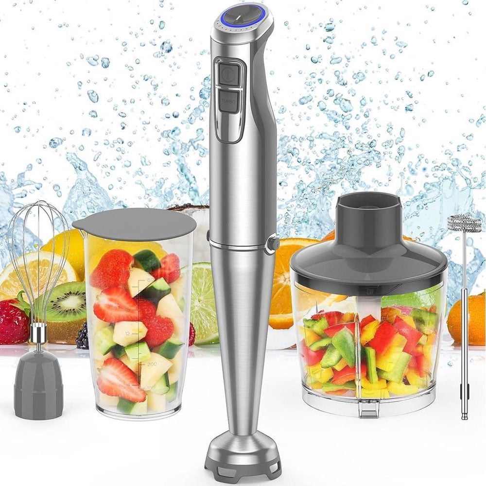 1100W 5-in-1 Immersion Blender Handheld, 12 Speed with Turbo Boost ...