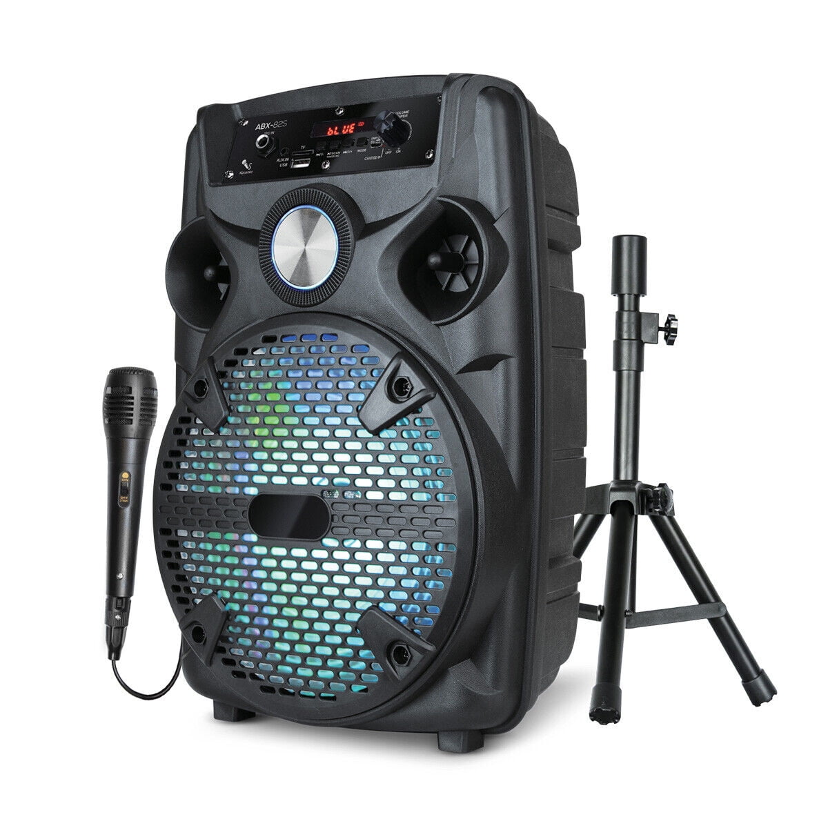 1100W 8" Portable Party Bluetooth Speaker with Tripod Stand Woofer ...