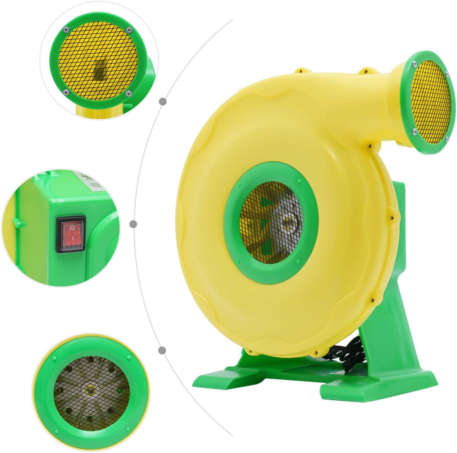 1100W Air Blowers for Inflatables,1.5HP Portable Powerful Inflatable ...