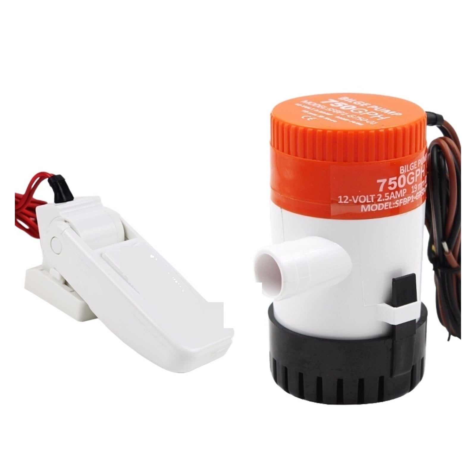 1100gph Dc 12v Electric Mini Boat Bilge Water Pump With Float Switch ...