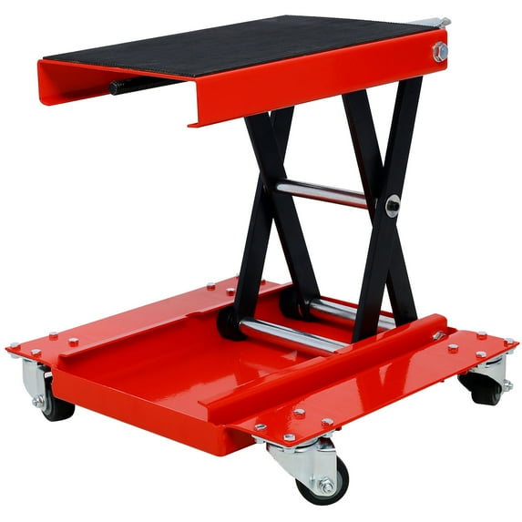 1100lb Motorcycle lift with dolly Jack,Scissor Lift Jack Wide Deck ...
