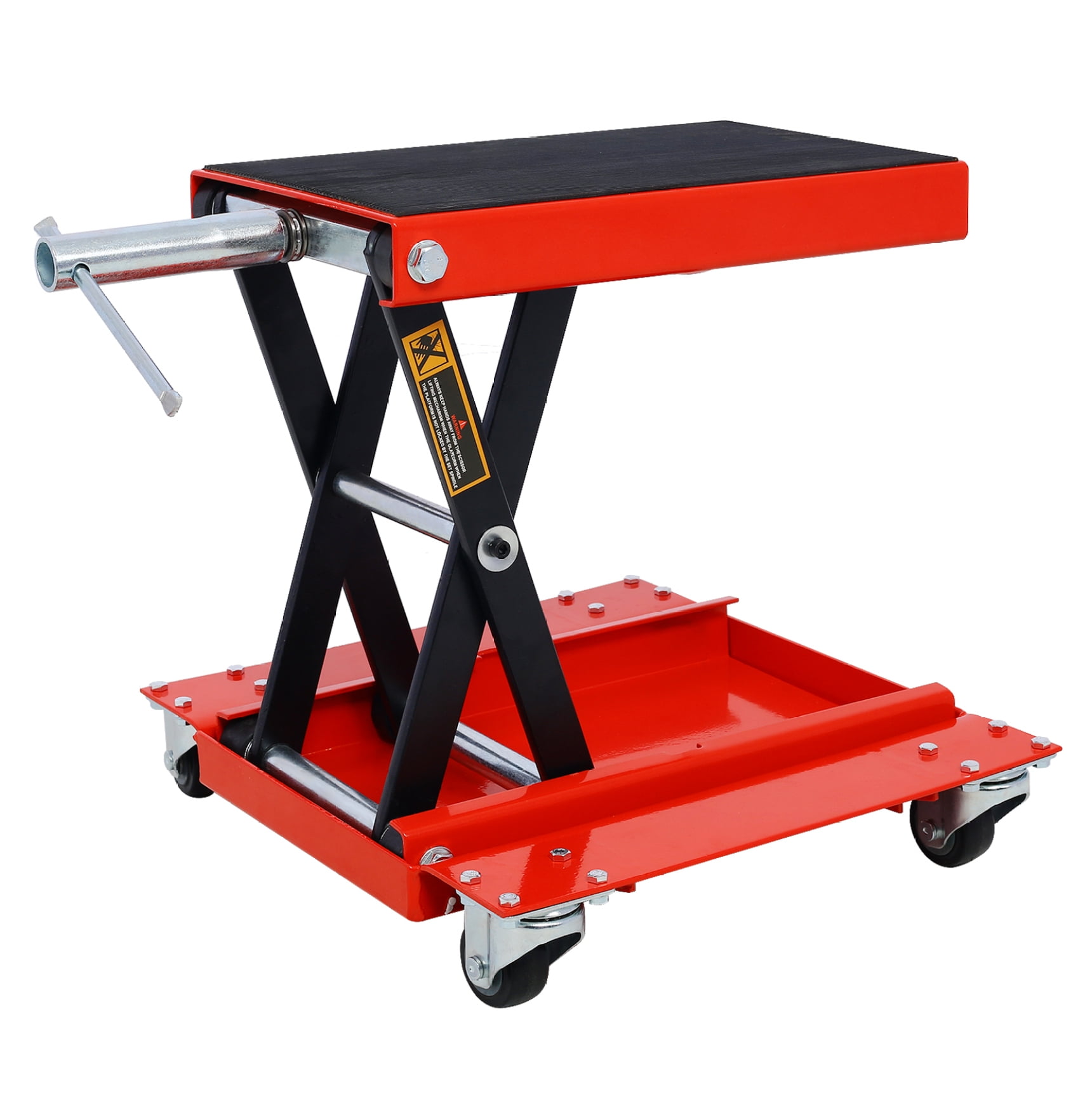 1100lb Motorcycle lift with dolly Jack,Scissor Lift Jack Wide Deck ...