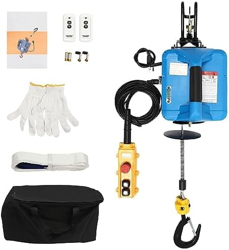 1100lb Power Electric Hoist, 3 in 1 Electric Hoist Winch with Wireless ...