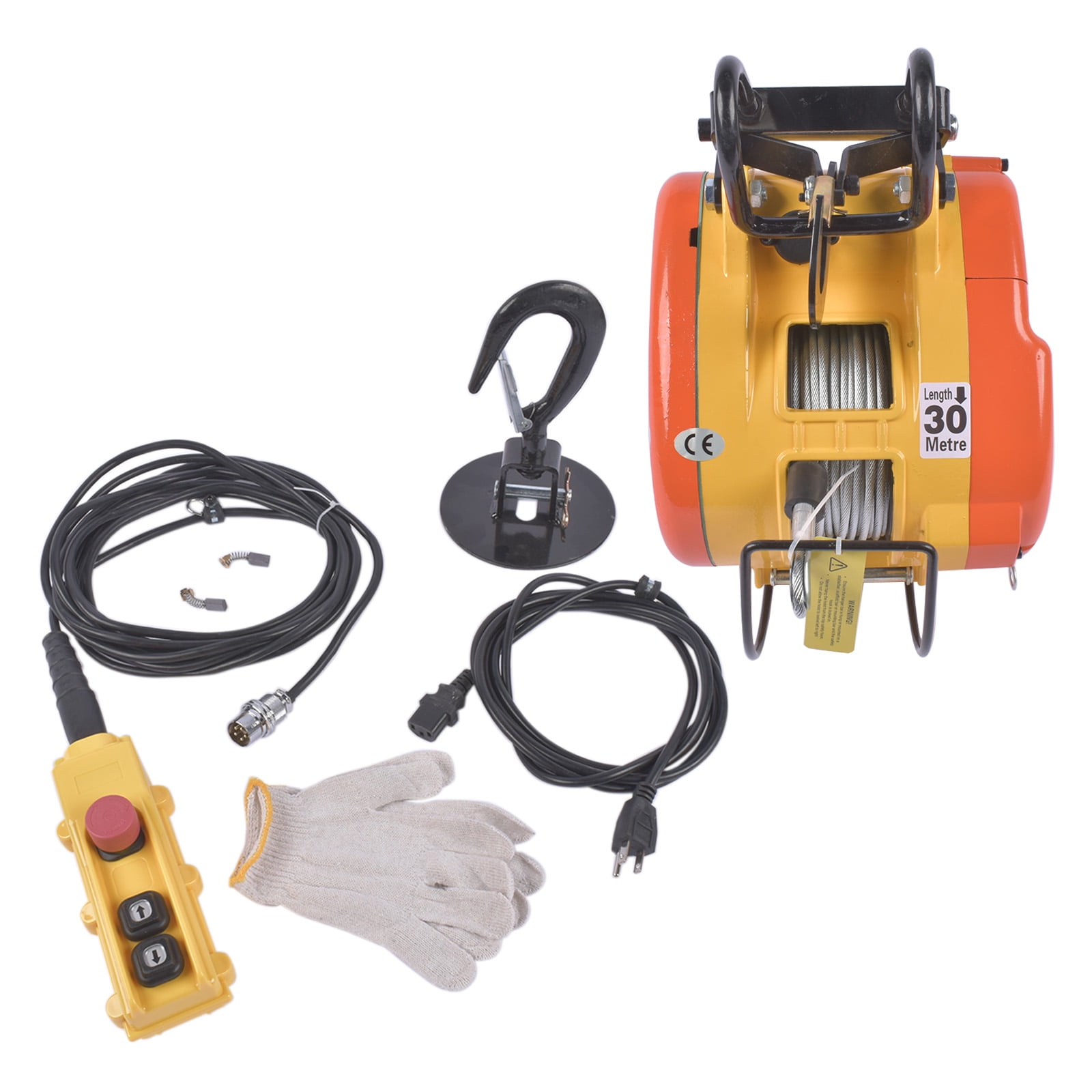 1100lbs Electric Chain Hoist 98 Ft Lifting Height, 62.34 ft/min Lifting ...