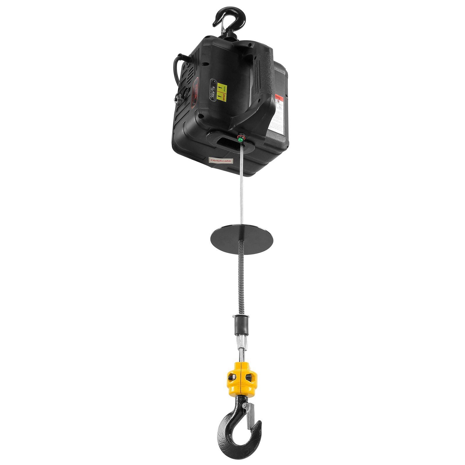 1100lbs Electric Hoist Winch, 1500W Portable Power Crane w/Wireless ...