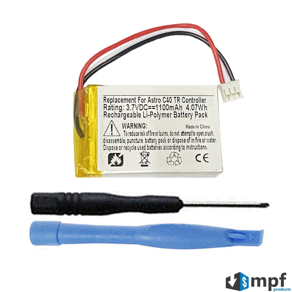 1100mAh 1ICP7/30/48 Battery Replacement for Astro C40 TR PS4, PC/MAC ...