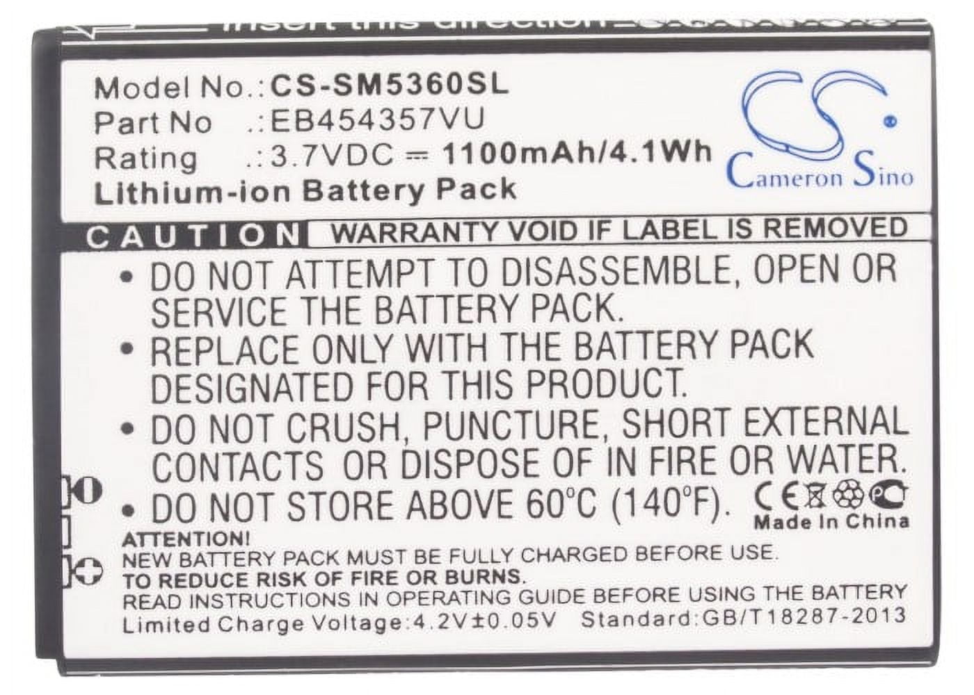 1100mAh EB454357VU EB454357VA Battery for Samsung Galaxy Pocket Plus GT ...