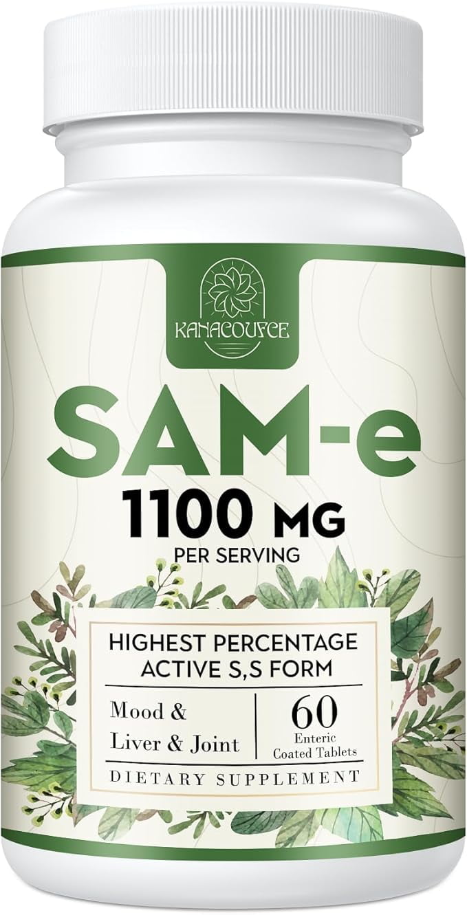1100mg SAM-e (S-Adenosyl-L-Methionine), SAM e Supplement for Mood ...