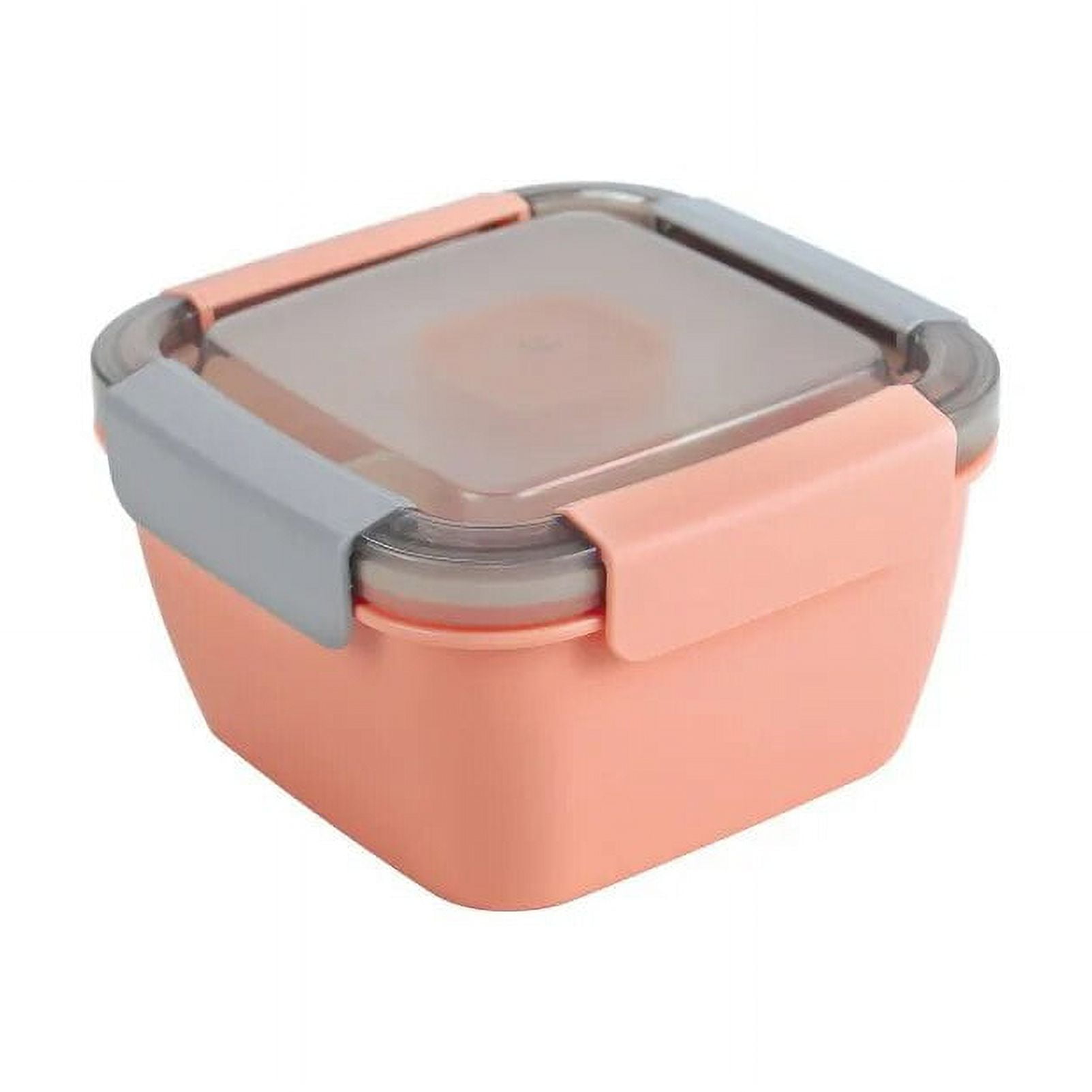 1100ml/1500ml Portable Lunch Box Container 2 Layer Grid Salad Bowl ...