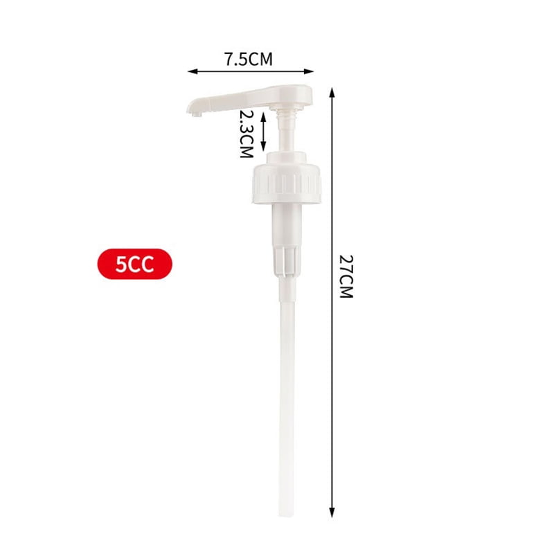 1100ml Coffee Syrup Dispenser Multi-Function Honey Sauce Ketchup Bottle with 5/8/10CC Pump Scale ...