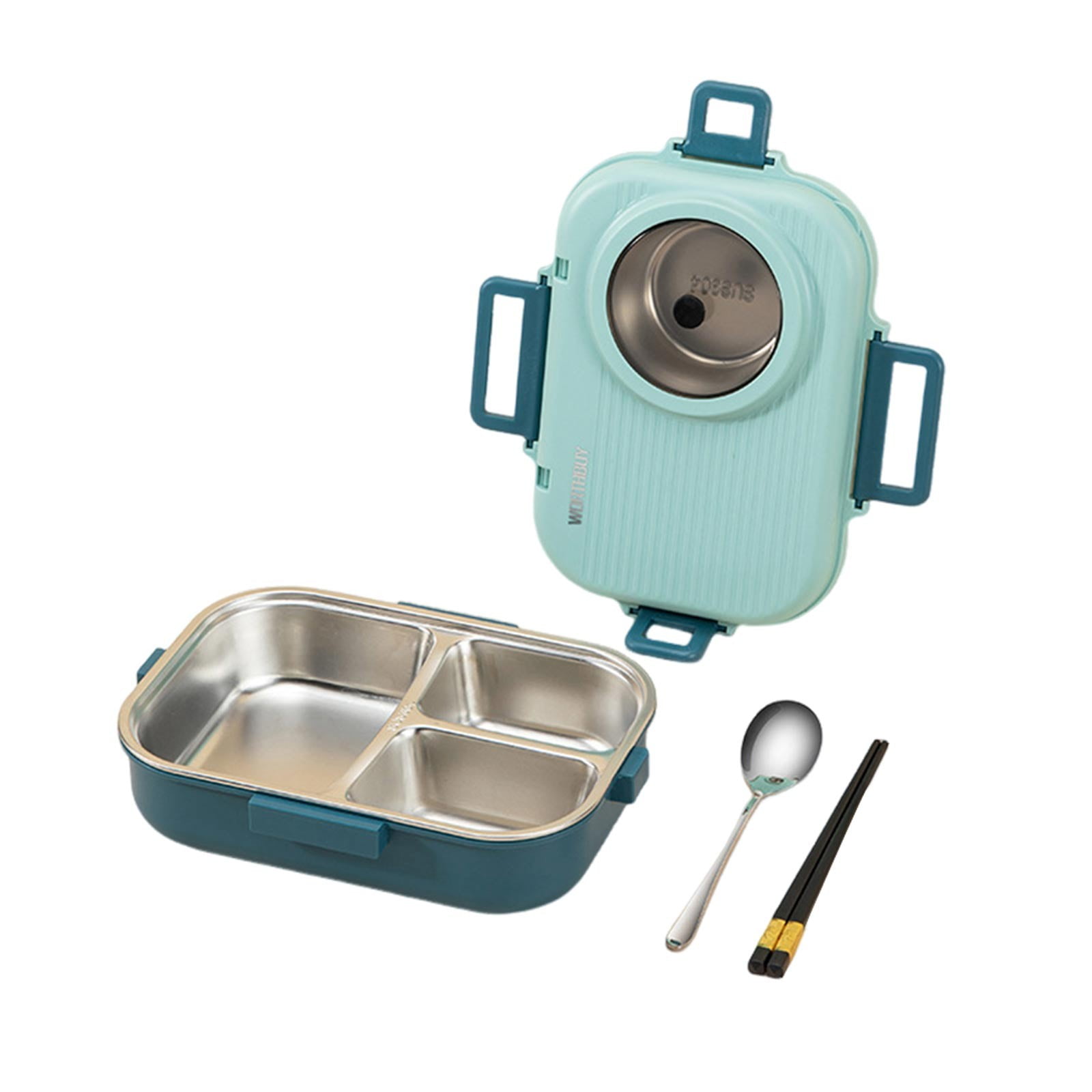 1100ml Stainless Steel Bento Lunch For Kids And Adults Stackable ...