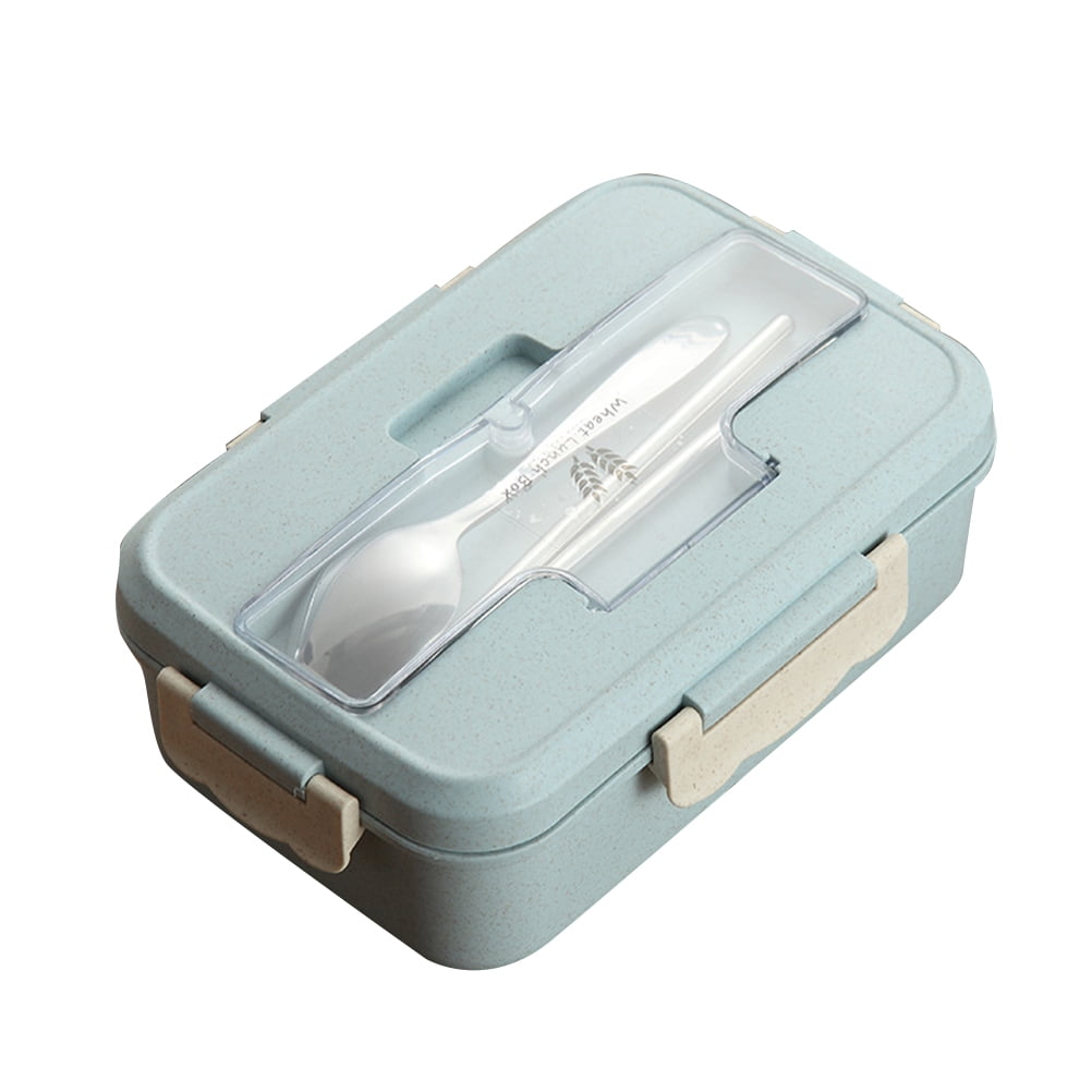 1100ml Wheat Straw Food Container Portable Lunch Box Thermal Microwave ...