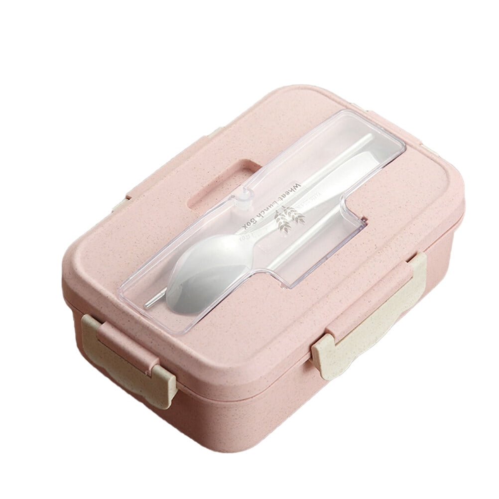 1100ml Wheat Straw Food Container Portable Lunch Box Thermal Microwave ...