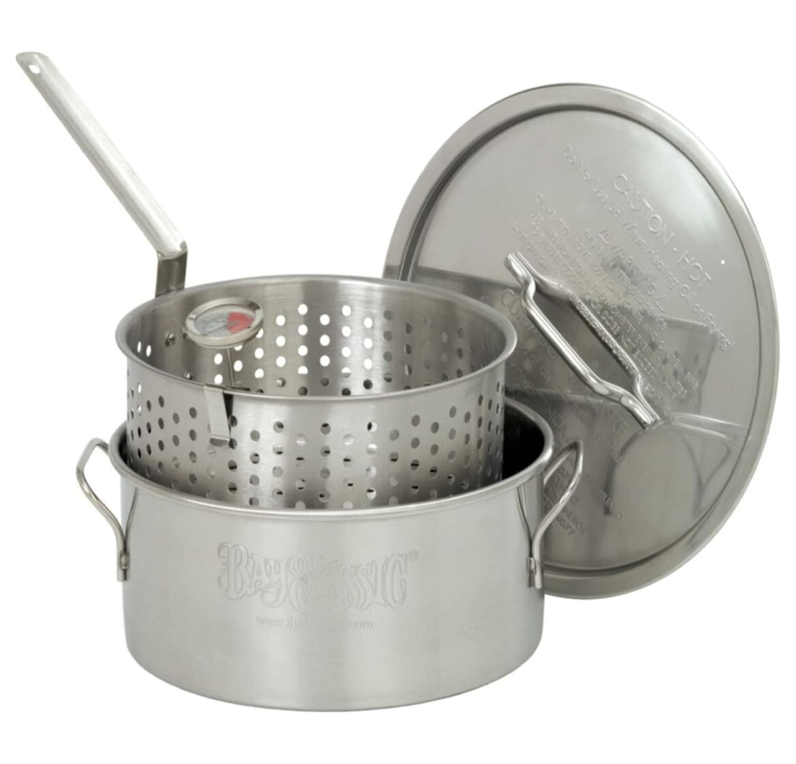 1101 10-qt Stainless Steel Fry Pot Perfect For Frying Fish Shrimp ...