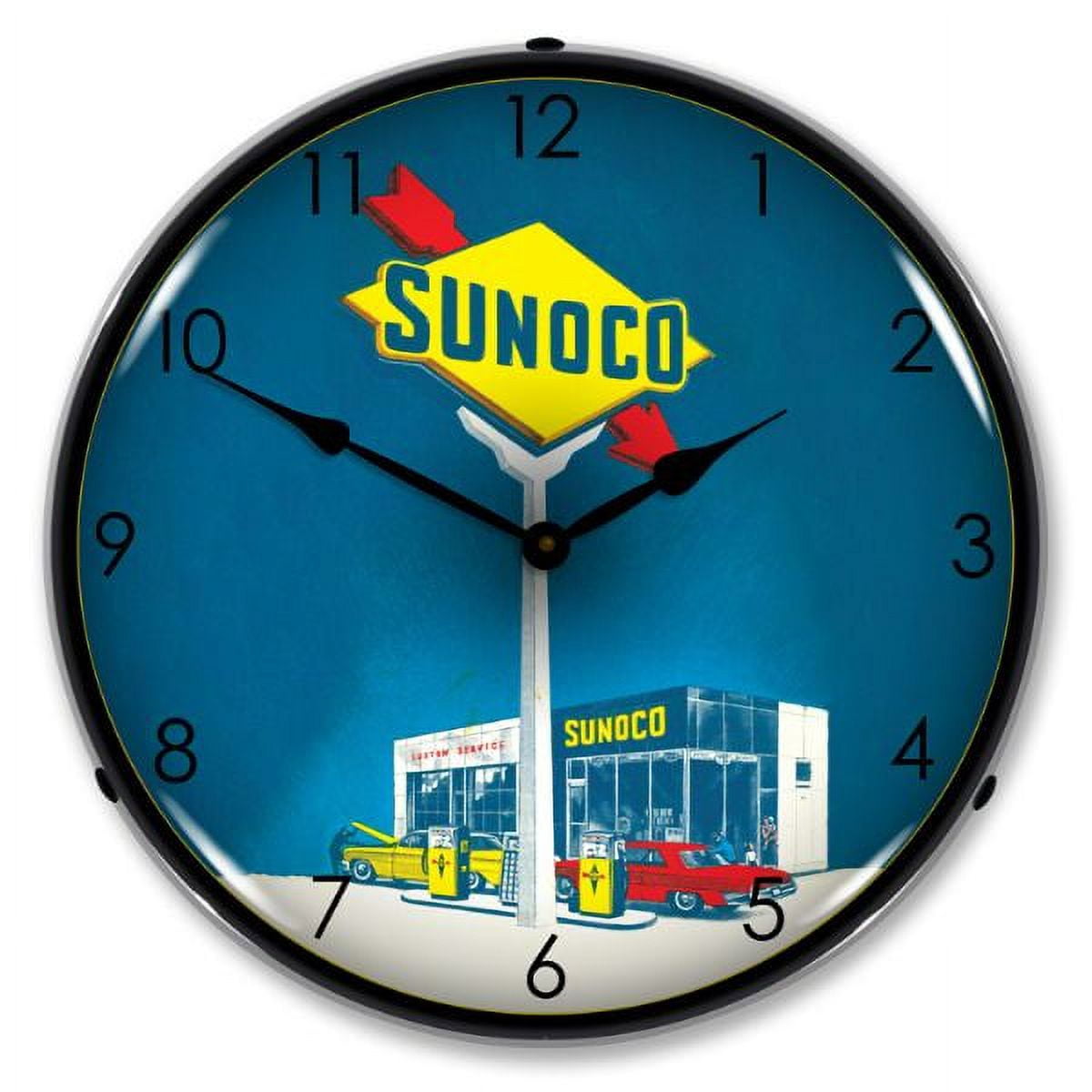 1101286 Sunoco Gas clock - Made in USA - Walmart.com