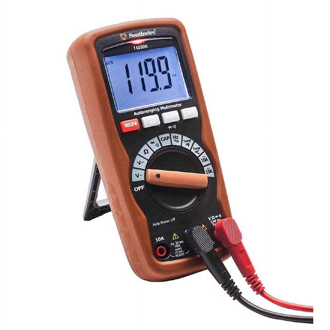 11050N - MULTIMETER DIGITAL AUTO 10A VOLT/RES/CAP/FREQ/TEMP/CONN CAT3 ...