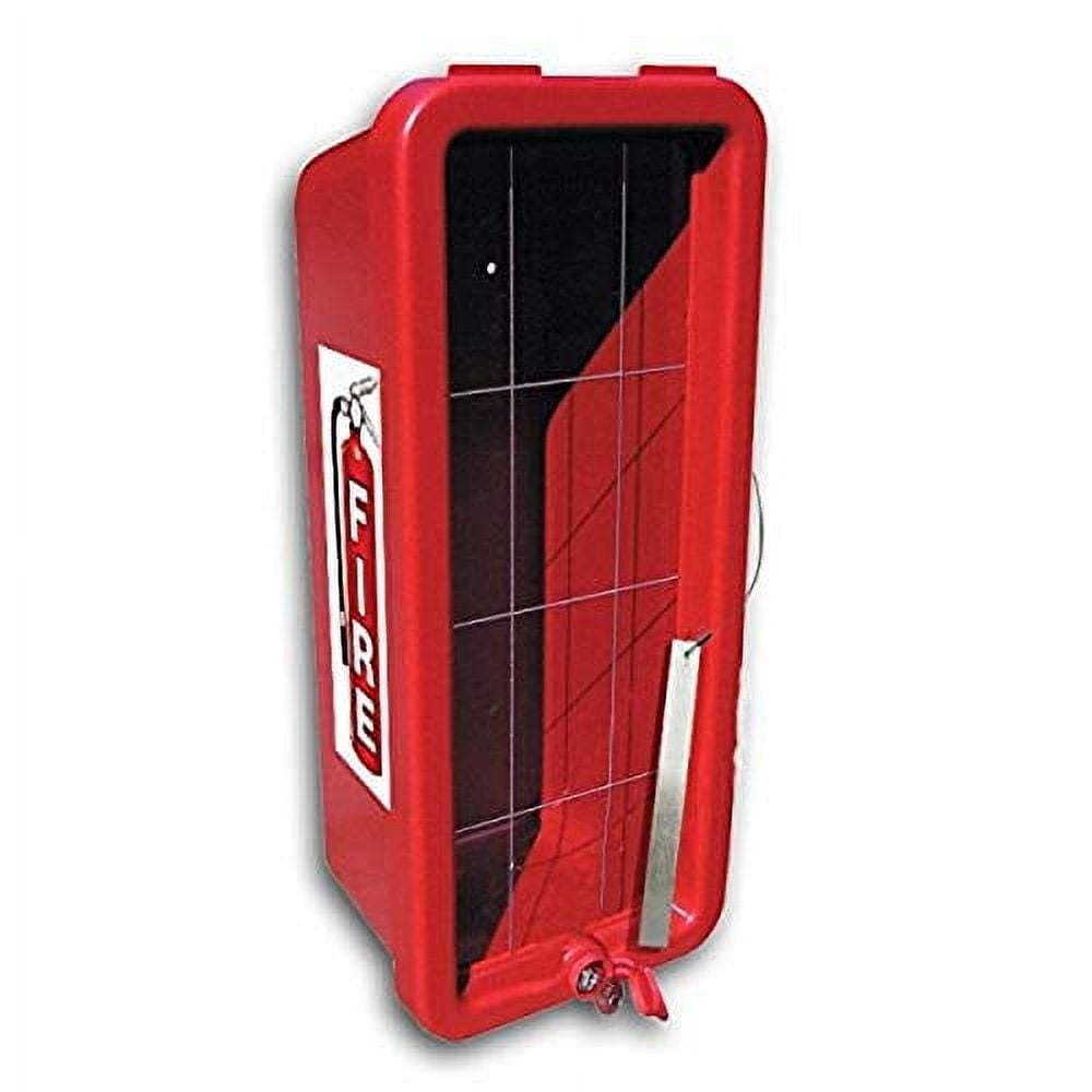 11051-B Red Plastic Fire Extinguisher Cabinet for 10 lb. Extinguisher ...