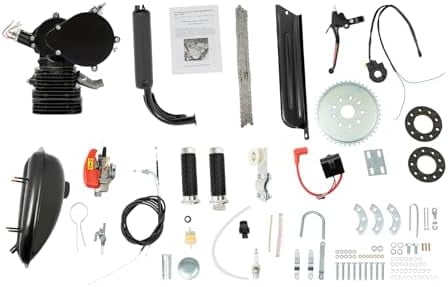 110CC Bicycle Engine Kit,2 Stroke Bicycle Engine Bike Motor Kit,Gas ...