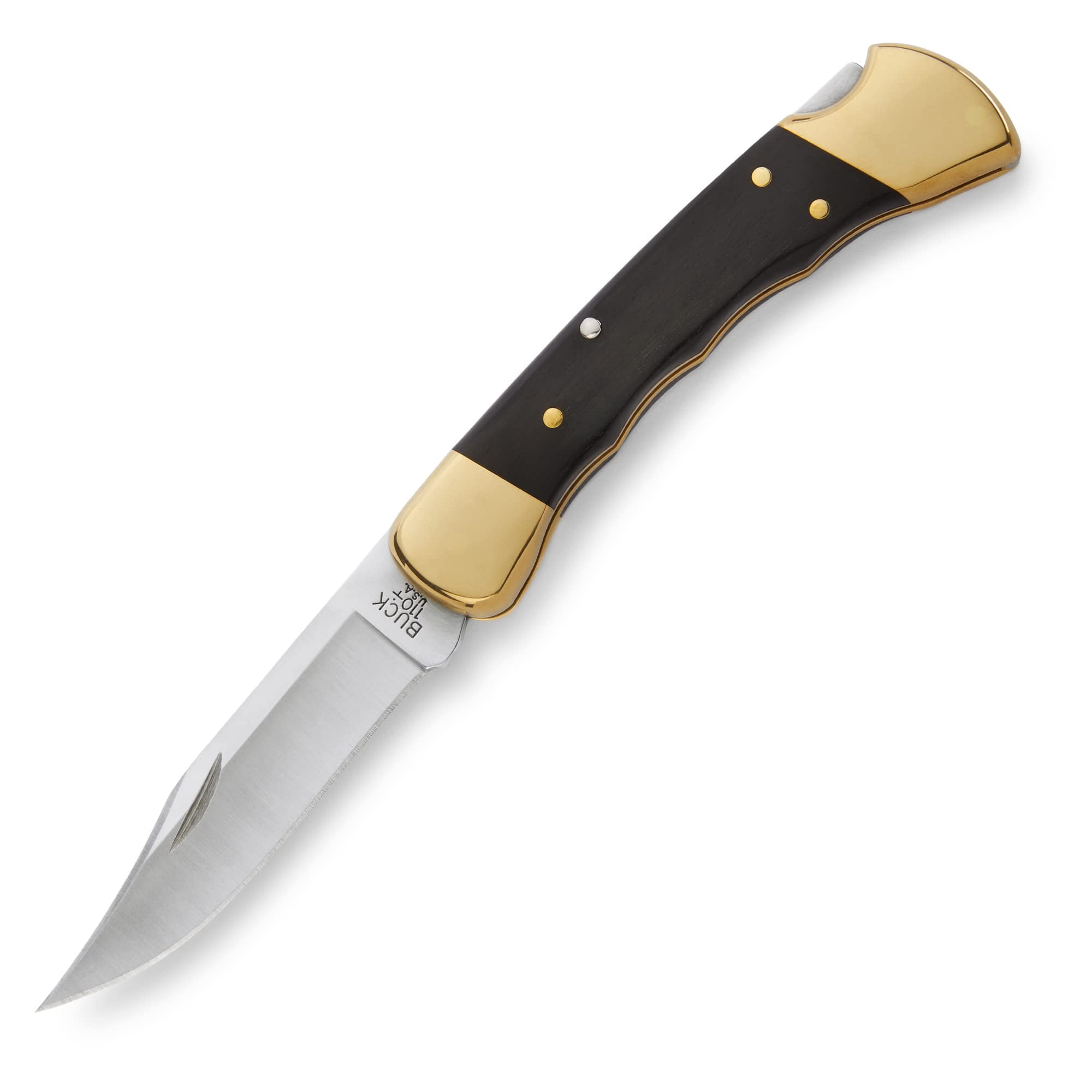 Buck Knives 110 Folding Hunter Knife with Grooves, 3-3/4" Hunting Knife ...