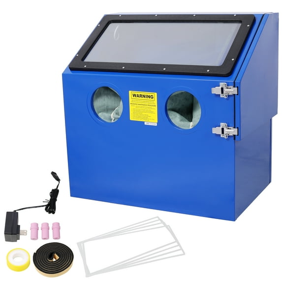 110L Bench Top Sandblast Cabinet,Ergonomic and Compact Design for ...