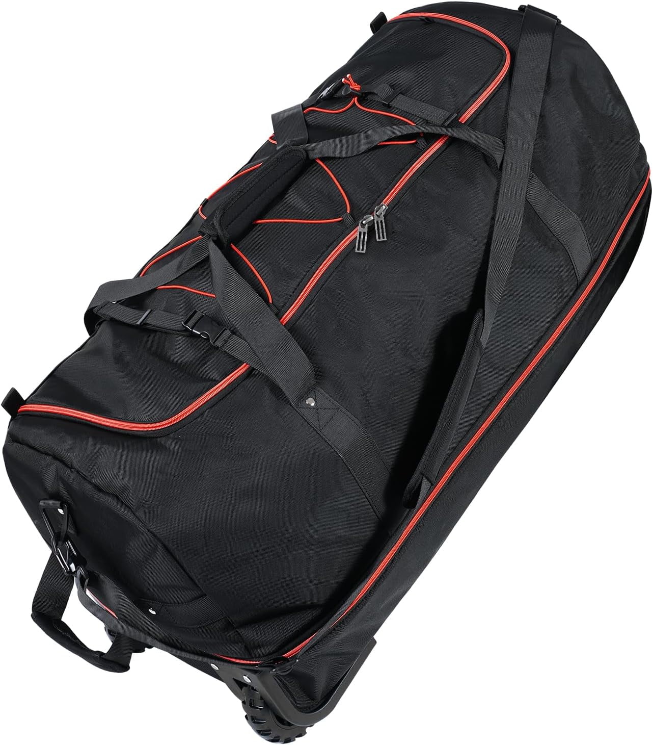 110L Expandable to 140L 32" Foldable Oxford Soft-Sided Rolling Duffle ...