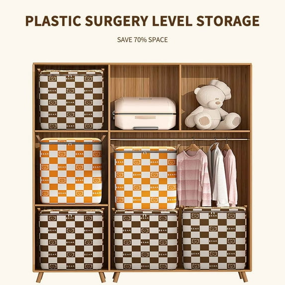 110L Large-Capacity Quilt Storage Bag - Foldable Waterproof Moisture ...