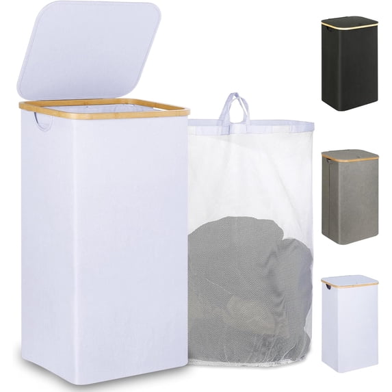 110L Laundry Hamper with Lid,Dirty Clothes Hampers for Laundry,Laundry ...