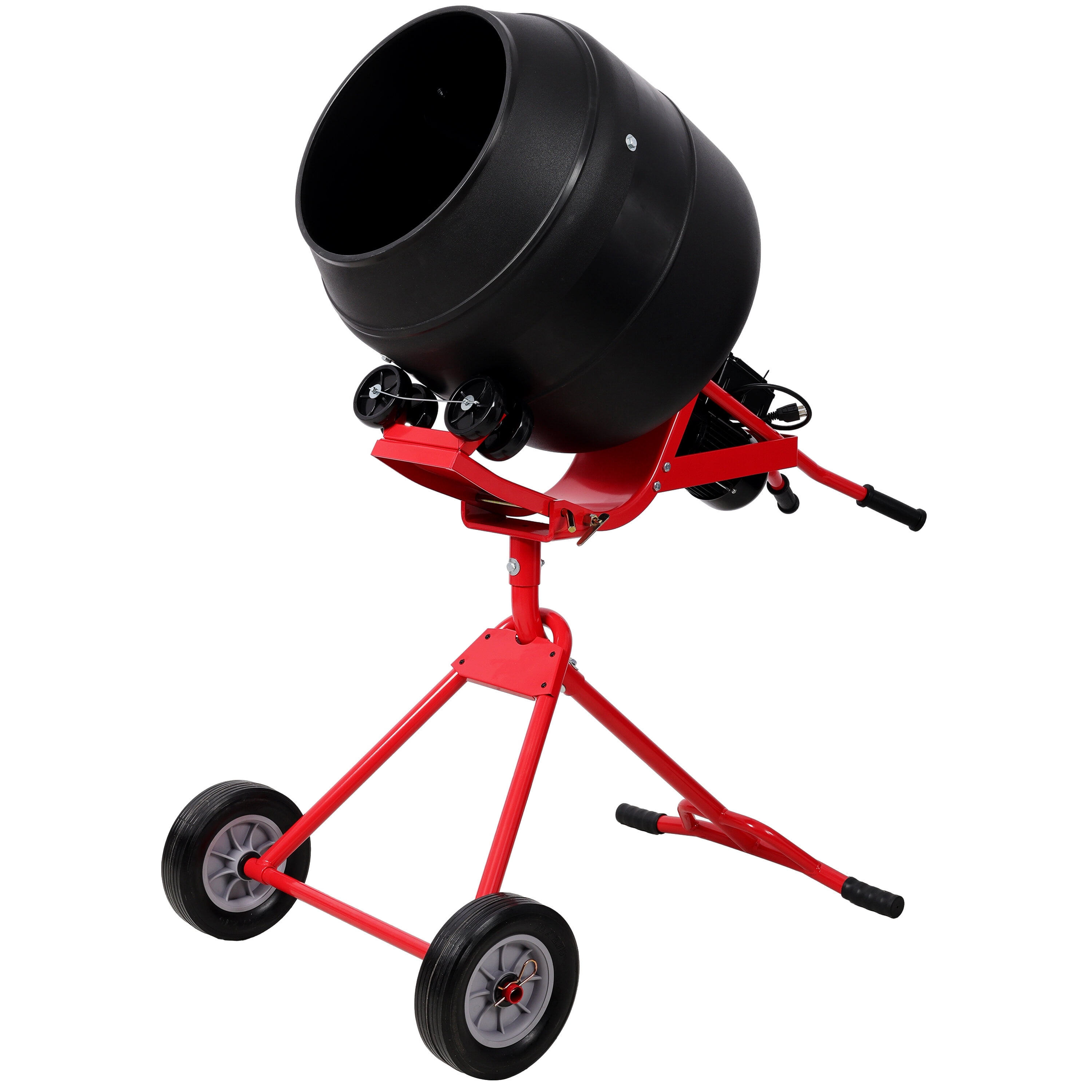 110L Portable Electric Concrete Mixer for Mortar, 4 CUFT Cement Mixing ...