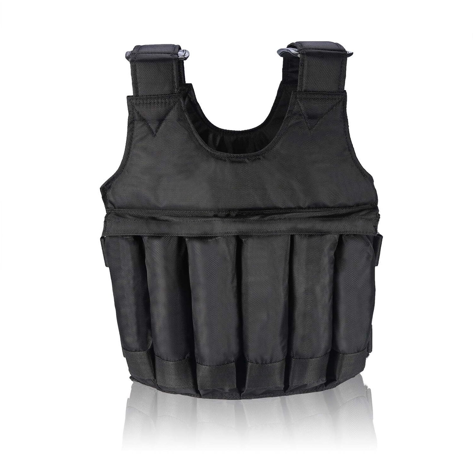 110LB 50KG Adjustable Workout Weighted Vest Exercise Strength Training ...
