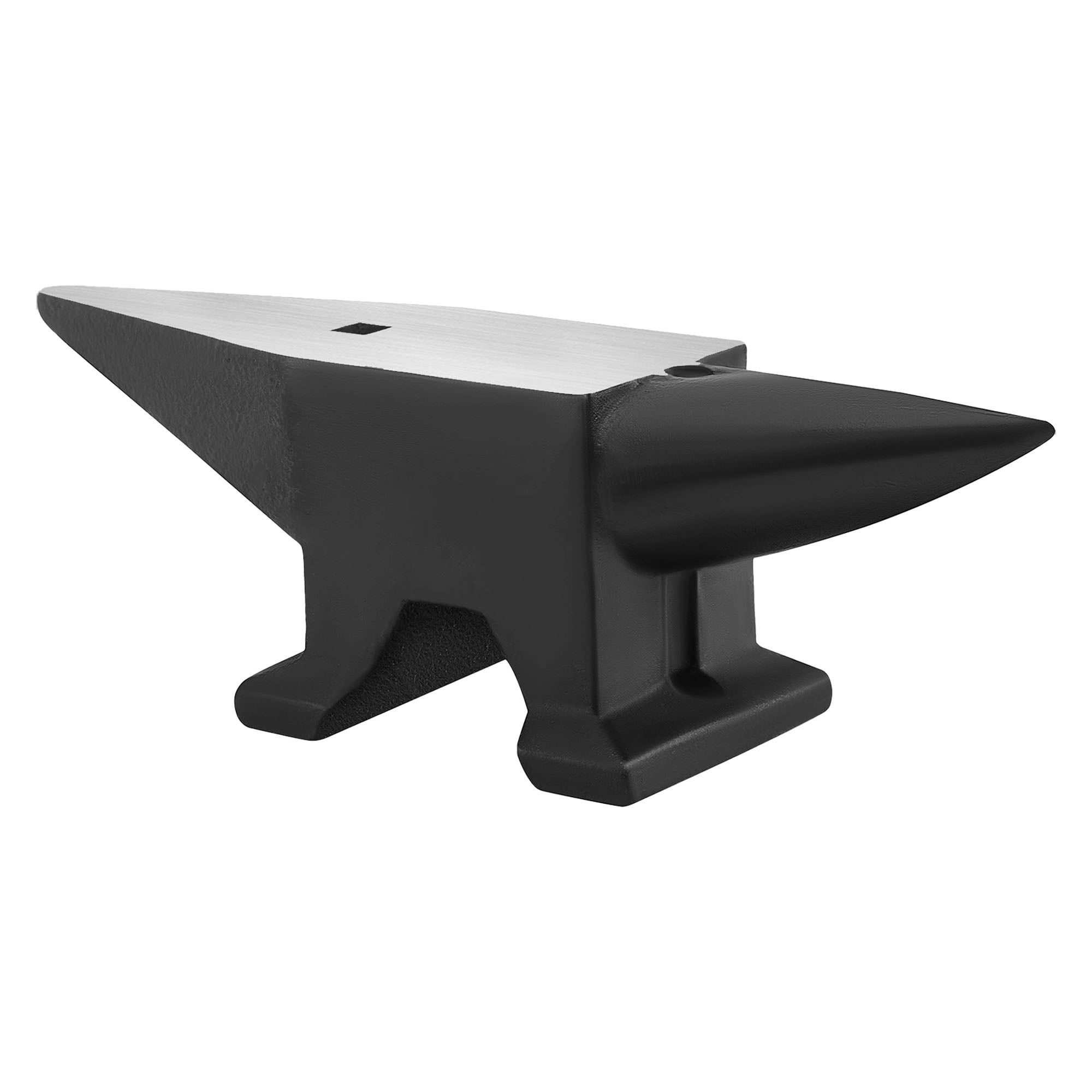 110Lbs Cast Steel Anvil High Hardness Rugged Round Horn Anvil Blacksmith Tool Large Countertop ...