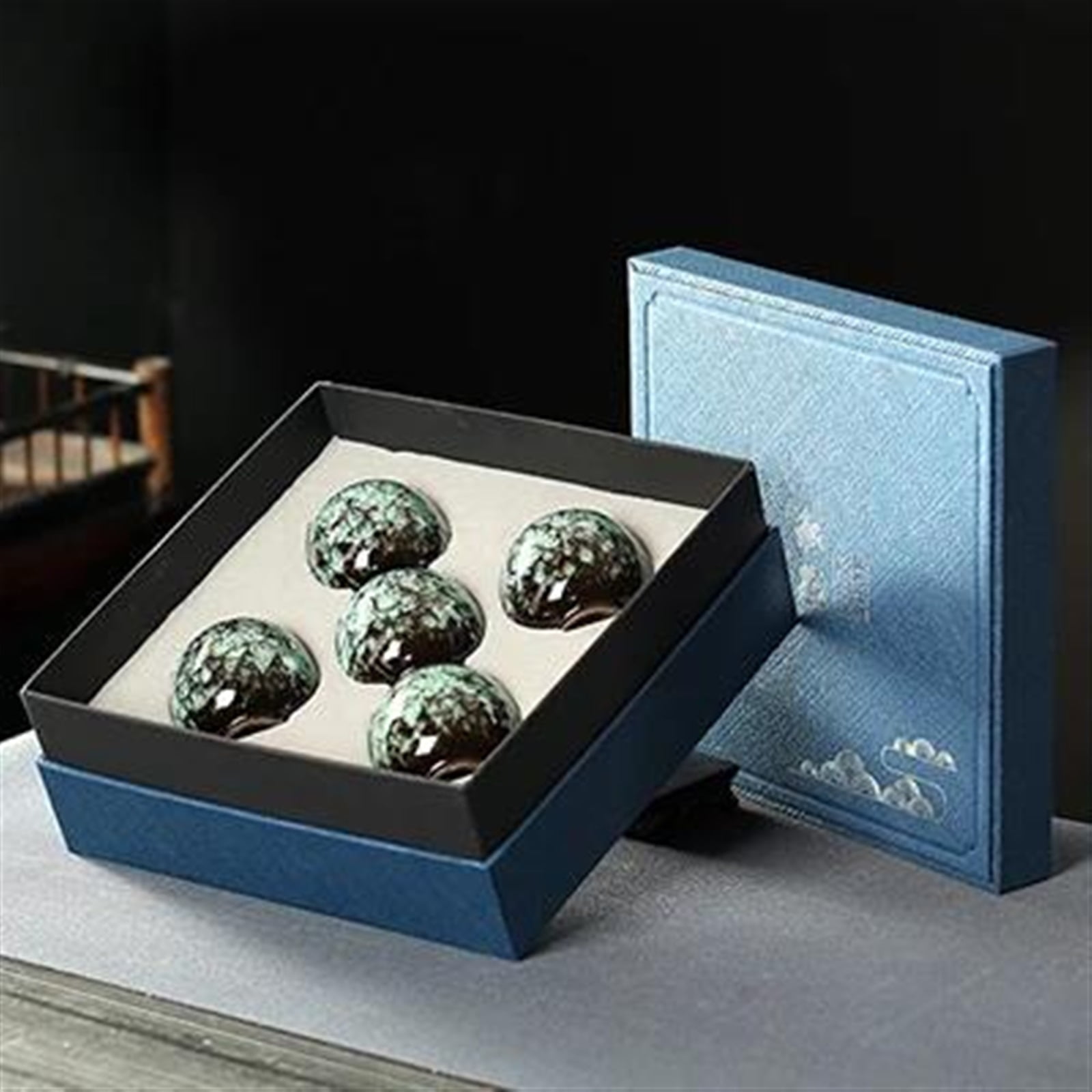 110Ml Ceramic Tea Cup Set Round Tea Cup Mouth China Kung Fu Tea Set ...