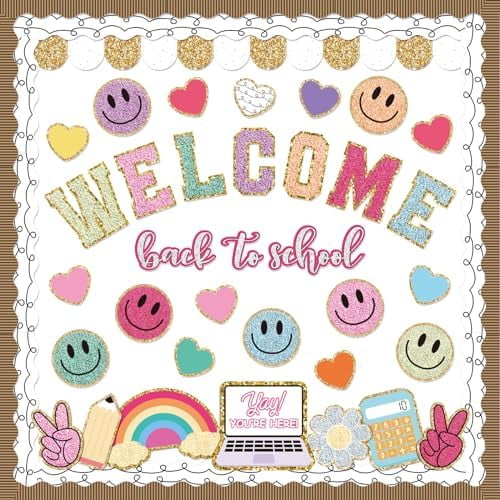 110Pcs Welcome Back to School Bulletin Board Kit First Day of School ...