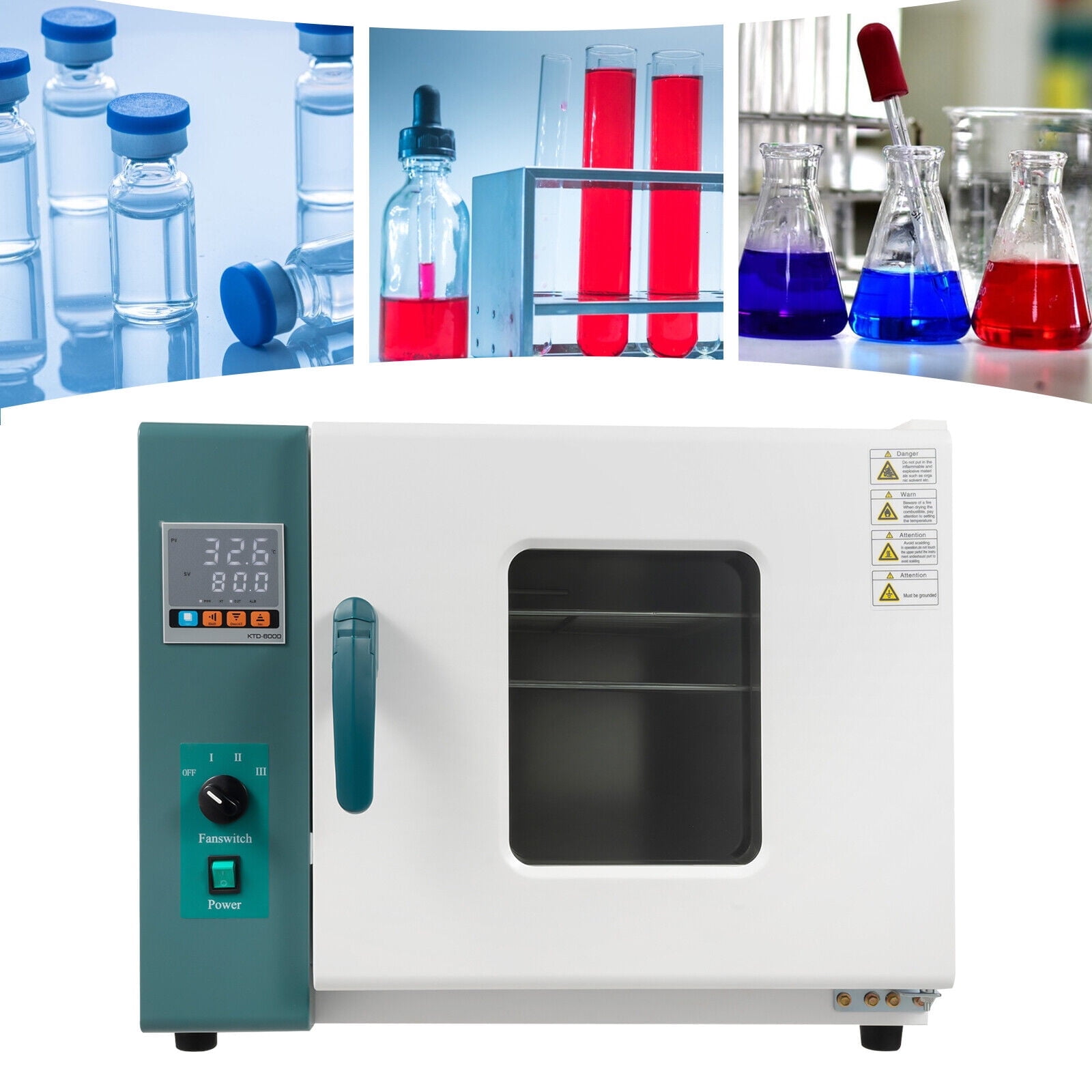 110V 1000W Industrial Drying Oven Lab Industrial Digital Forced Air ...