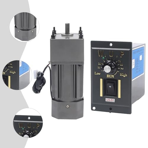 110V 120W Electric Gear Motor 1:30(30K) High Torque AC Gear Reducer ...