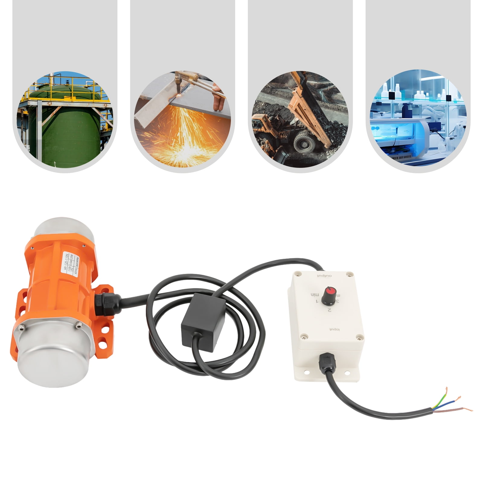 110V 120W Industrial Vibration Motor 1 Phase For Vibrating Screen W ...