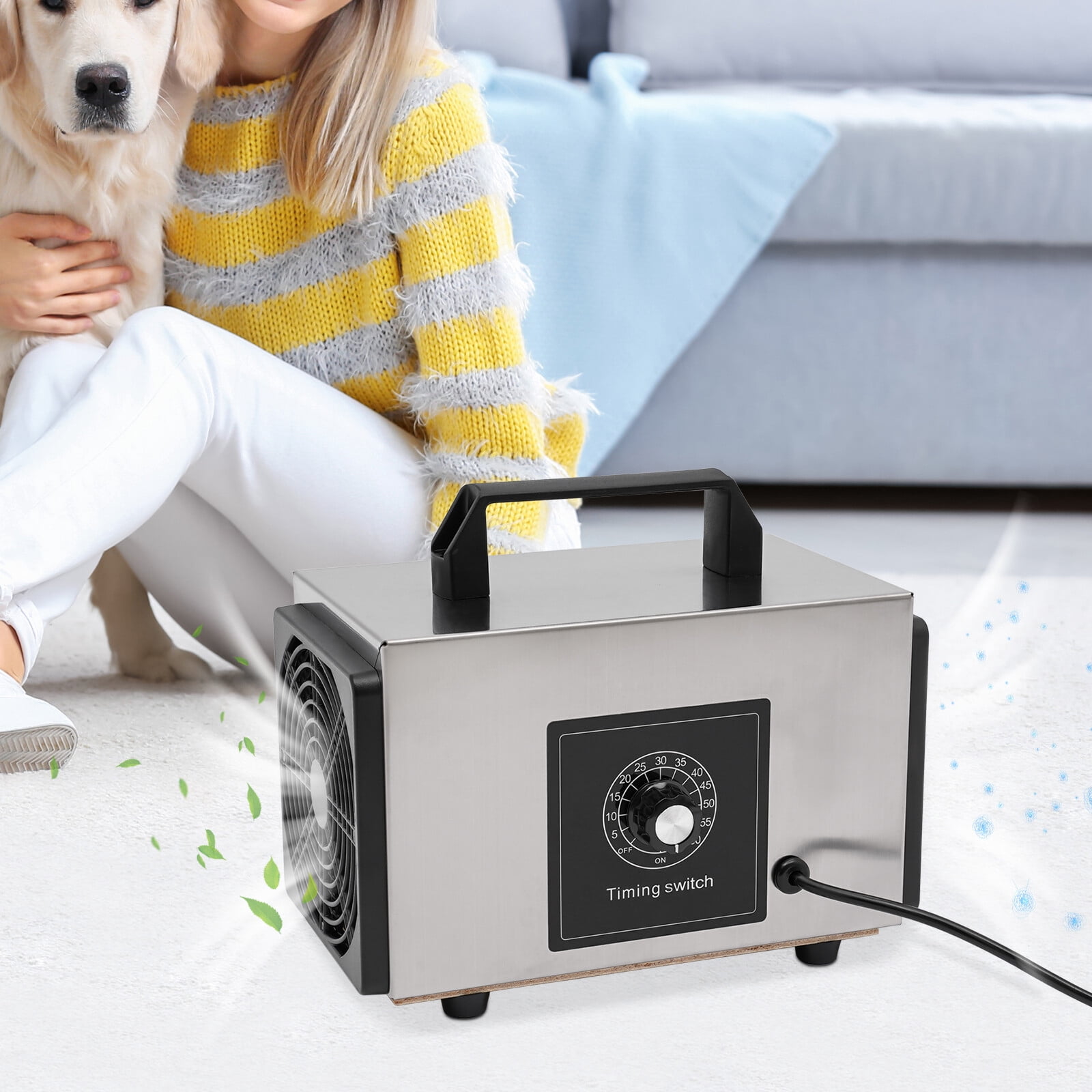 110V 120W Ozone Generator Machine 10g/h Air Purifier & Odor Remover ...