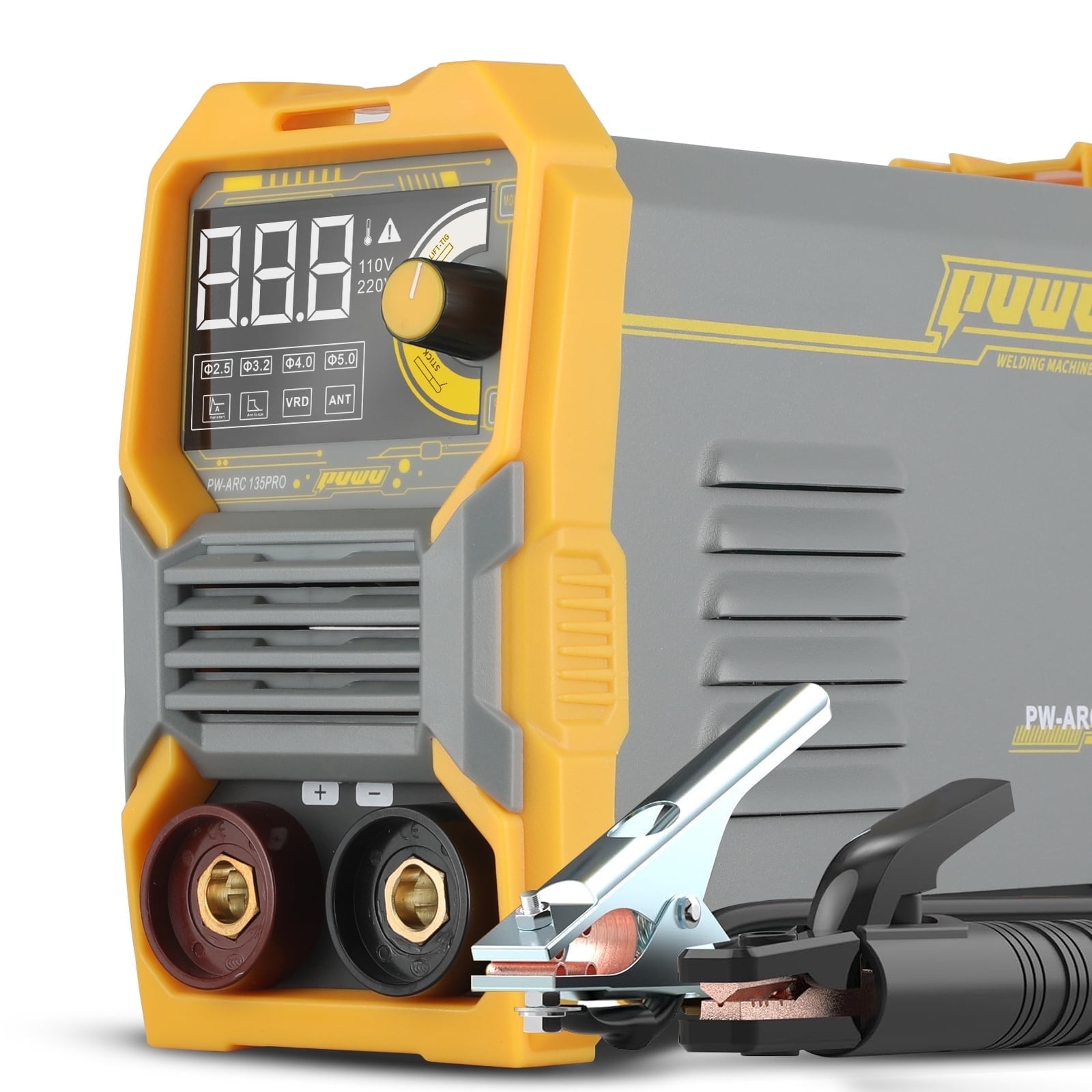 PUWU 110V 135A Stick & Tig Welder with Digital Screen, Overheat ...