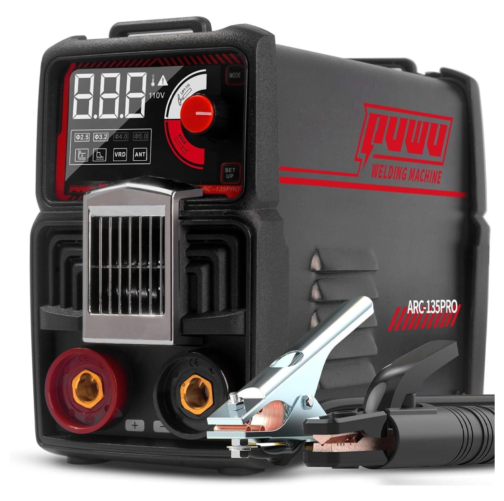 110V 135A Stick Welder Lift Tig Welder Digital Welding Machine with ...