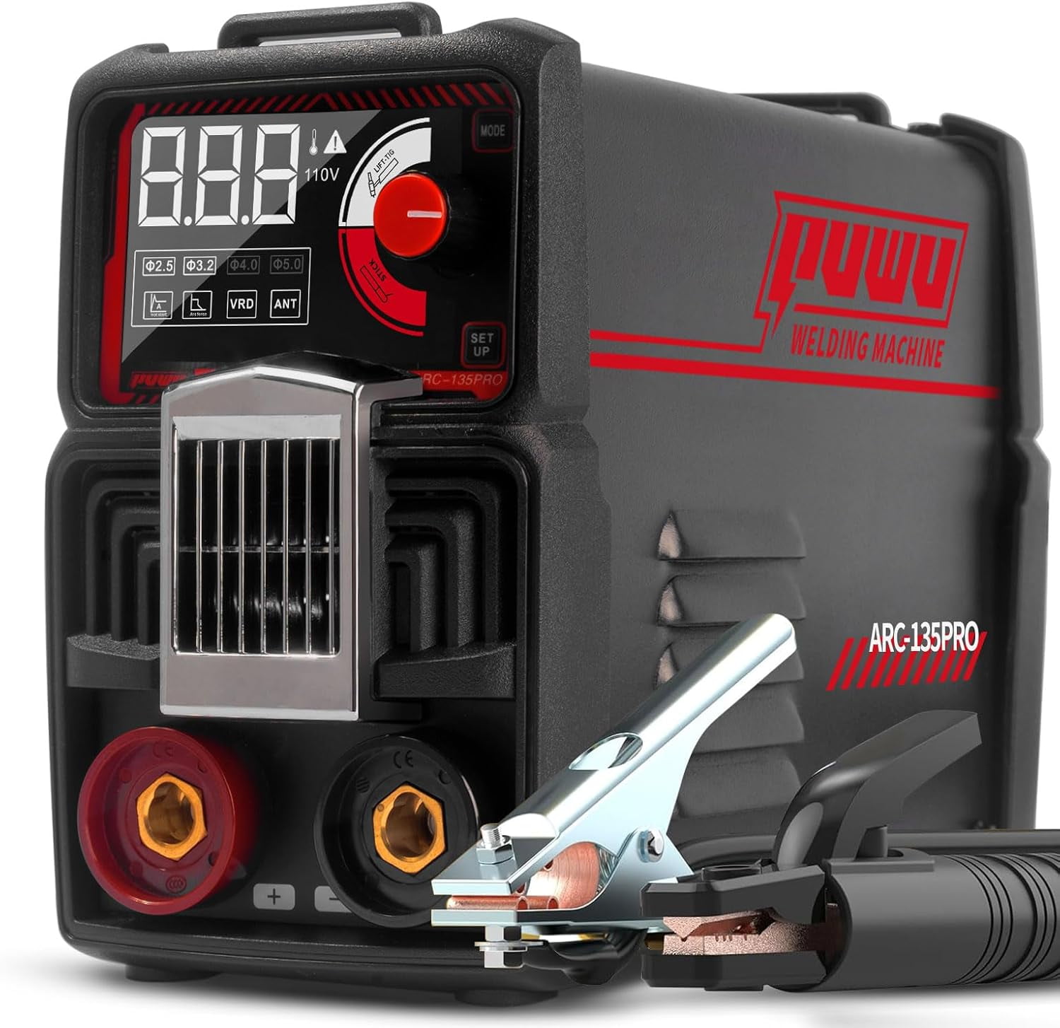 110V 135A Stick Welder Lift Tig Welder Portable Welding Machine with ...
