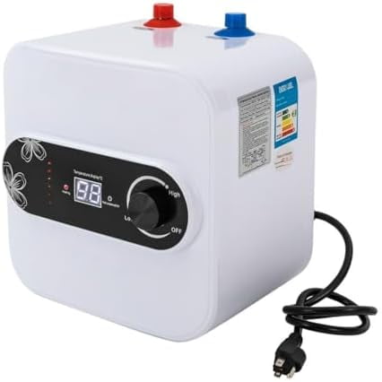 110V 1500W Electric Small Under Sink Tank 2. Gallon Water Heater Hot ...