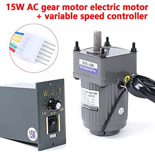 110V 15W AC Gear Motor Electric Single-phase Gear Motor Electric ...