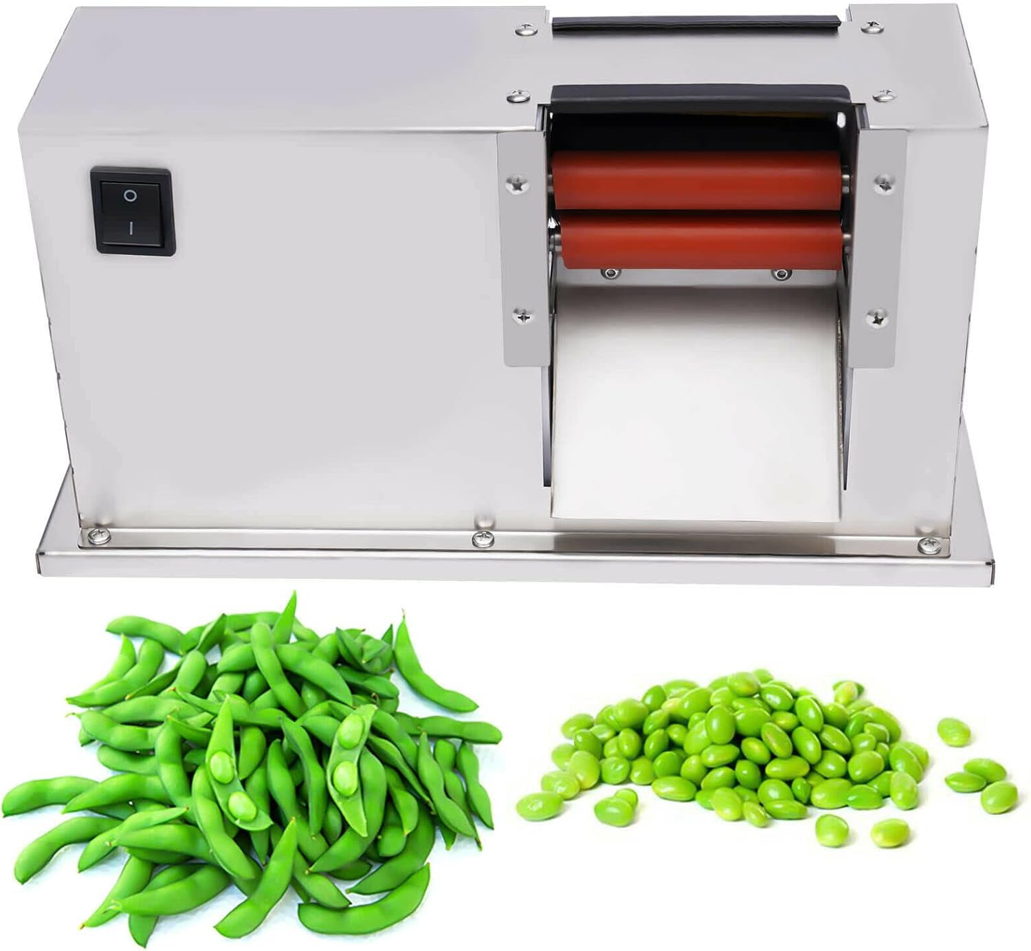 110V 15W Semi-automatic Pea Bean Sheller, Electric Pea Sheller Machine ...