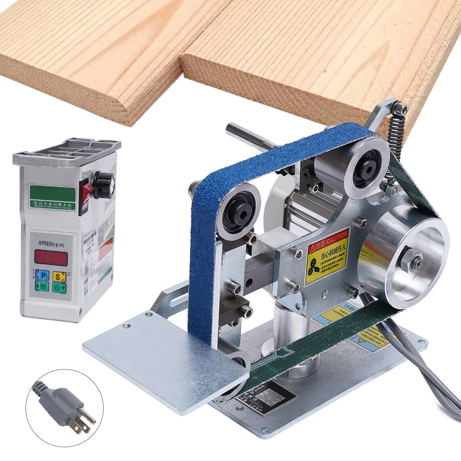 110V 1x30" Belt Sander Bench Grinder Knife Sharpener with Large Table ...